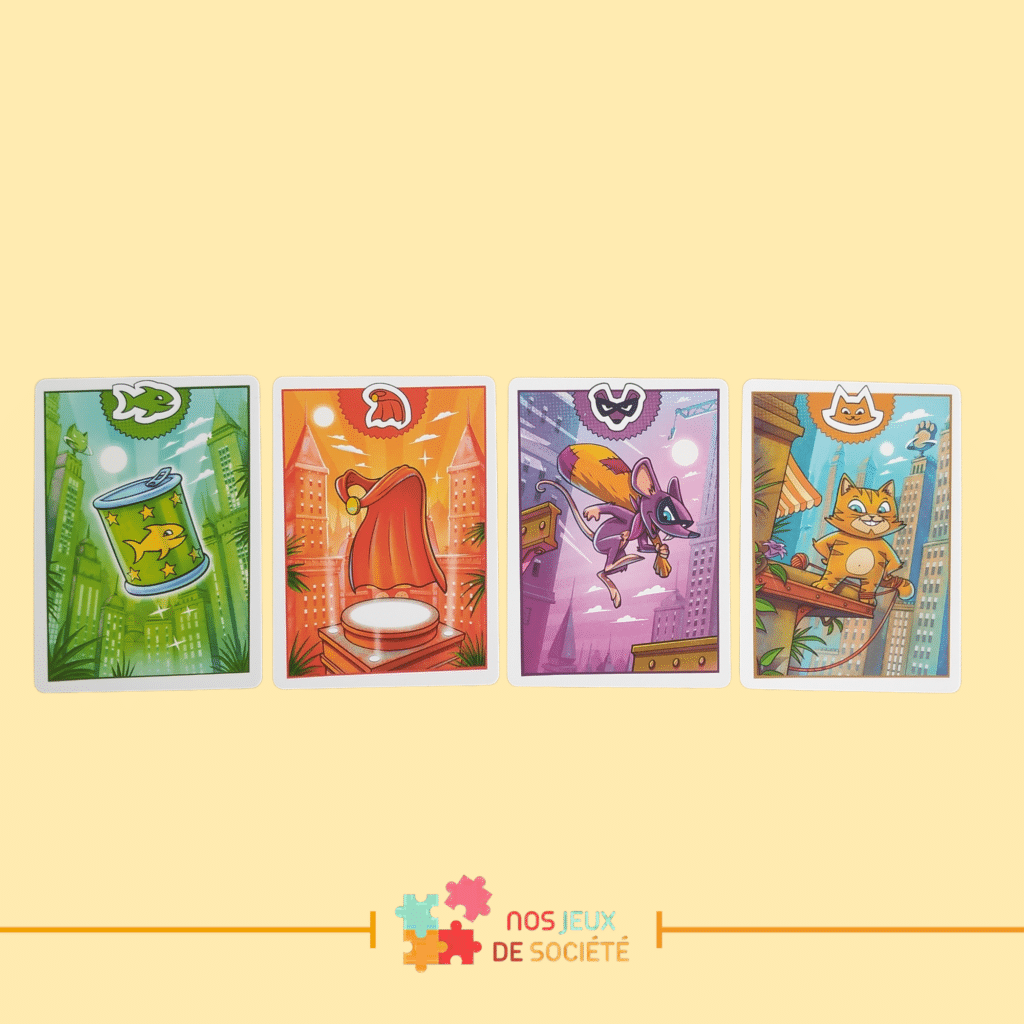 Super Miaou : un très bon jeu deckbuilding pour enfants.
