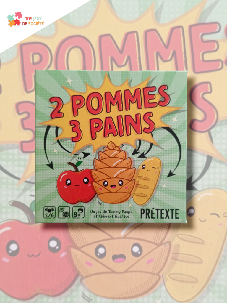 Jeu de société 2 Pommes 3 pains : Test, avis et conseils.